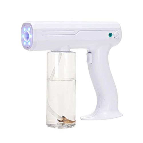 RUN-snail Steam Gun - Handheld Cordless Spray Gun Fogger,Electric Fogger Nozzle Adjustable,with Blue Light,One-Button Automatic Switch，Large Capacity Portable