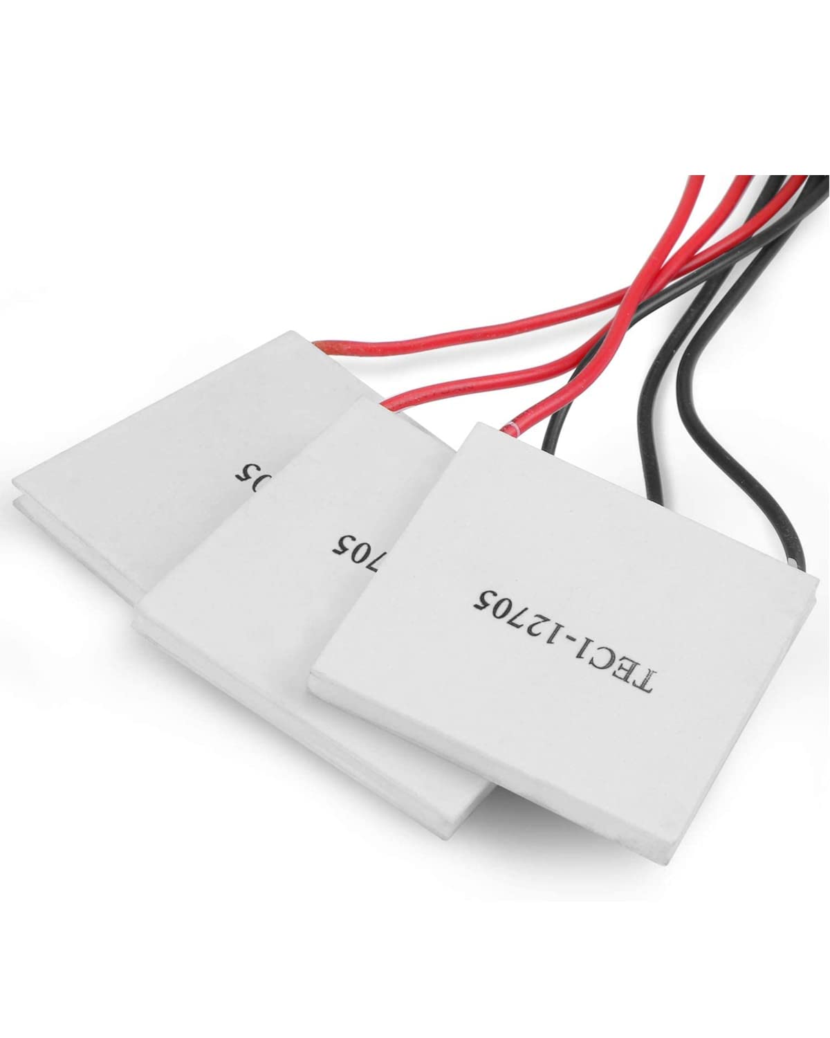 Sumklin TEC1-12715 Peltier Cooling Plate Cooler Module 12V 15A TEC1-12715 Cooling Chip 40x40mm 3PCS Semiconductor Refrigeration Tablets