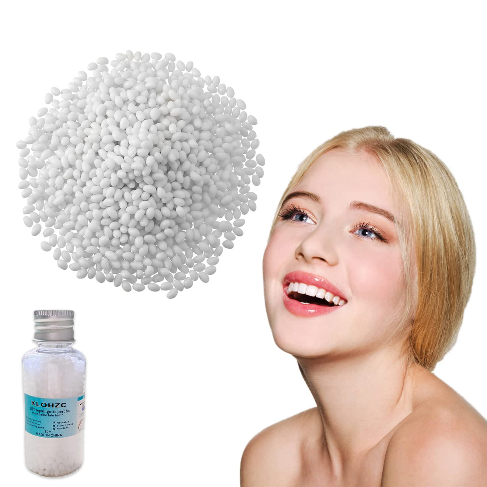 Temporary Tooth Repair kit for Filling The Missing Broken Tooth and Gaps-Moldable Fake Teeth and Thermal Beads Replacement Kit