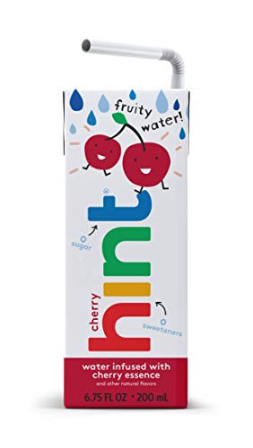 Hint Kids Water Cherry, (Pack of 8) 6.75 Fl Oz, Pure Water Infused With Cherry, Zero Sugar, Zero Calories, Zero Sweeteners, Zero Preservatives, Zero Artificial Flavors