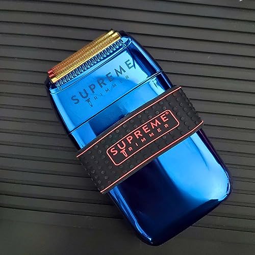 SUPREME TRIMMER Foil Shaver STF600 (60 Min Runtime) & Replacement Cutters SB55 | Crunch Lite - Blue