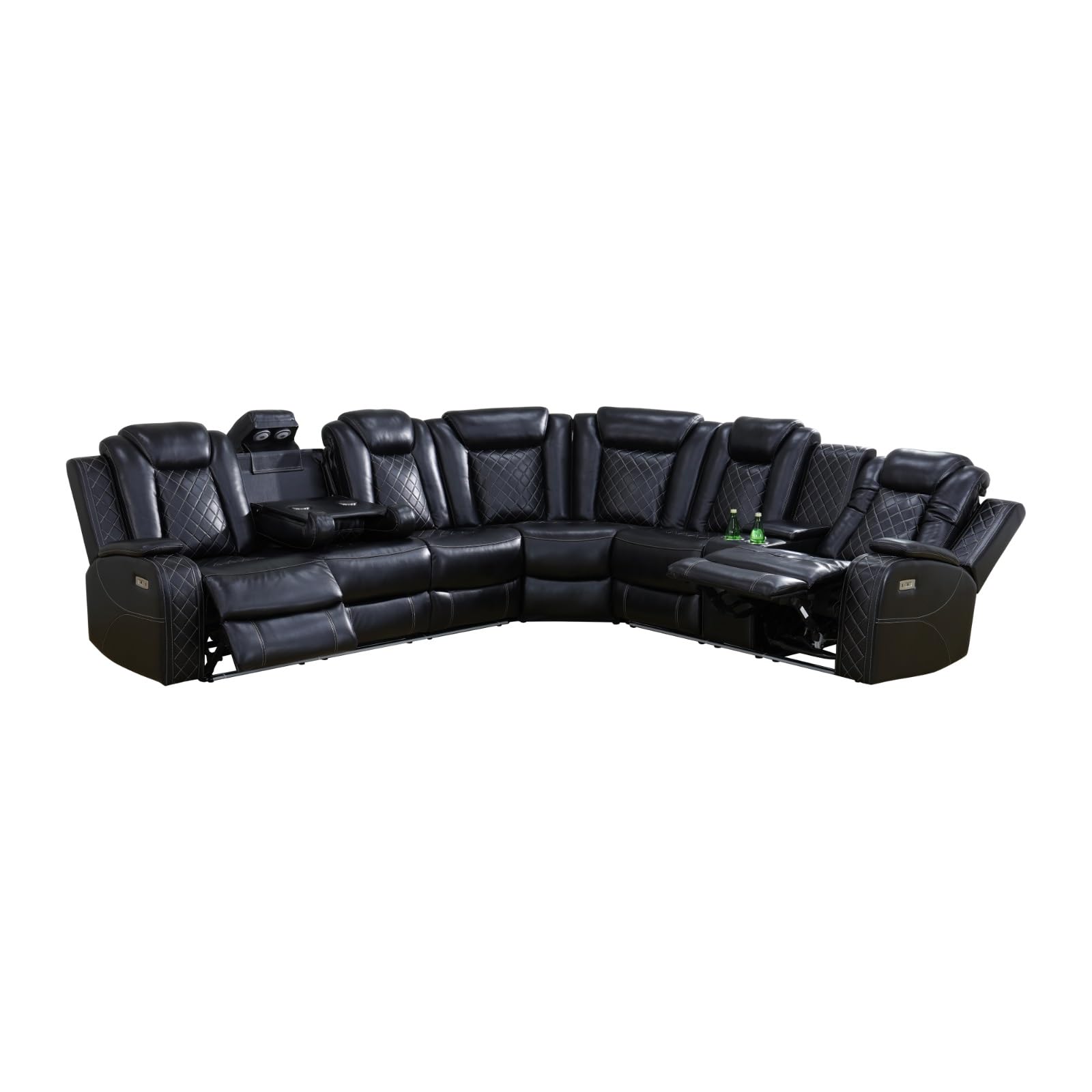 We Own High-end Atmospheric Solid Wood Recliner Sofa, Soft Filling Brings Unparalleled Comfort, Flexible Adjustment to Meet Various Needs