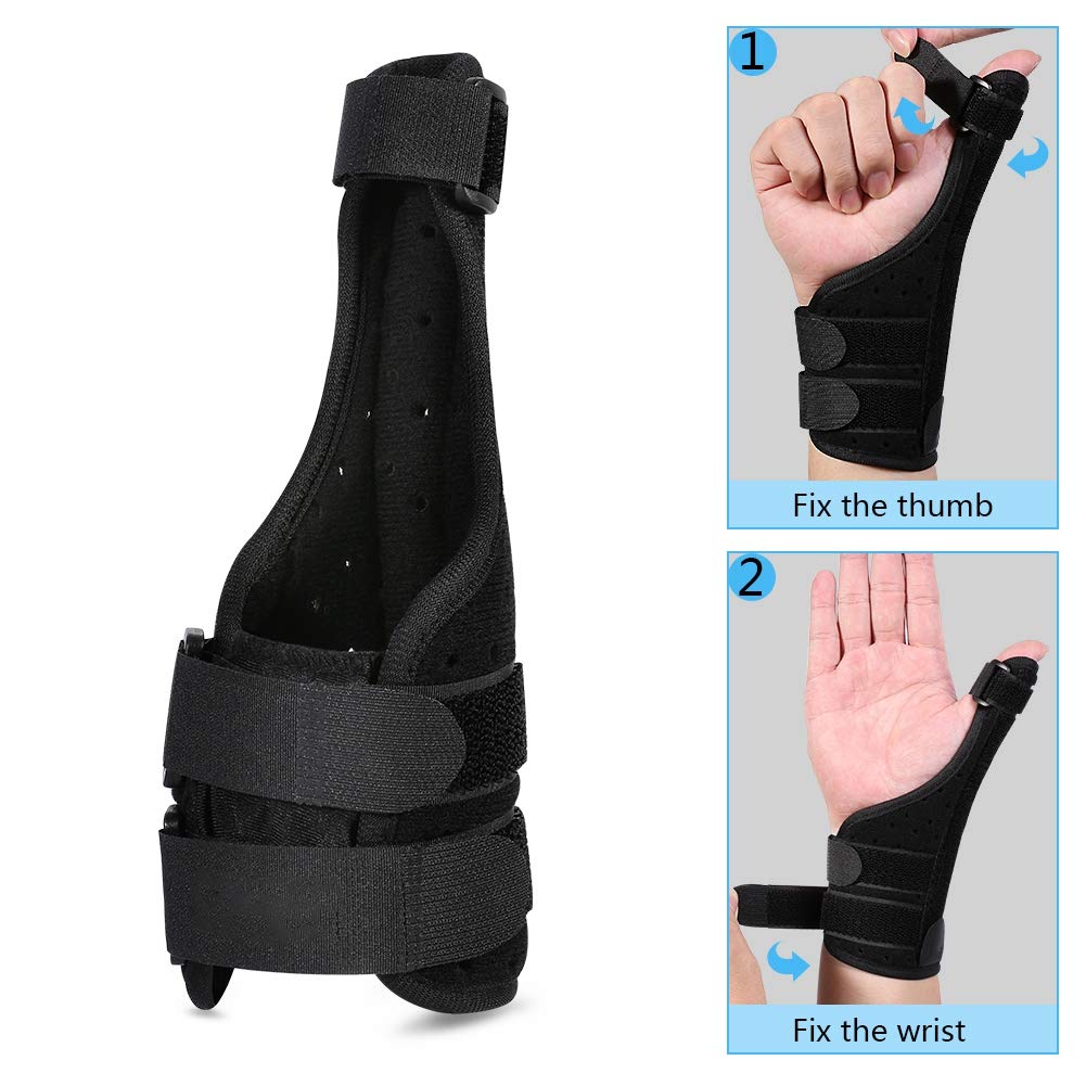 Jimfoty Thumb Brace, Thumb Splint Arthritis Thumb Splint, Thumb Stabilizer, for Arthritis Sprains Soft Tissue Injuries for Left or Right Hand