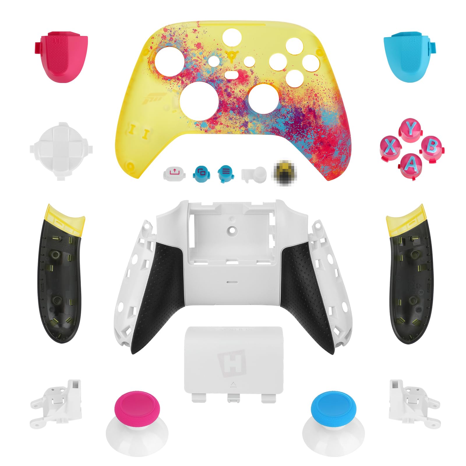Replacement Housing Shell Set Compatible with Xbox Wireless Controller(Only for Series S/X Controller), DIY as for Forza Horizon 5 Limited Edition(The Controller is not Included)