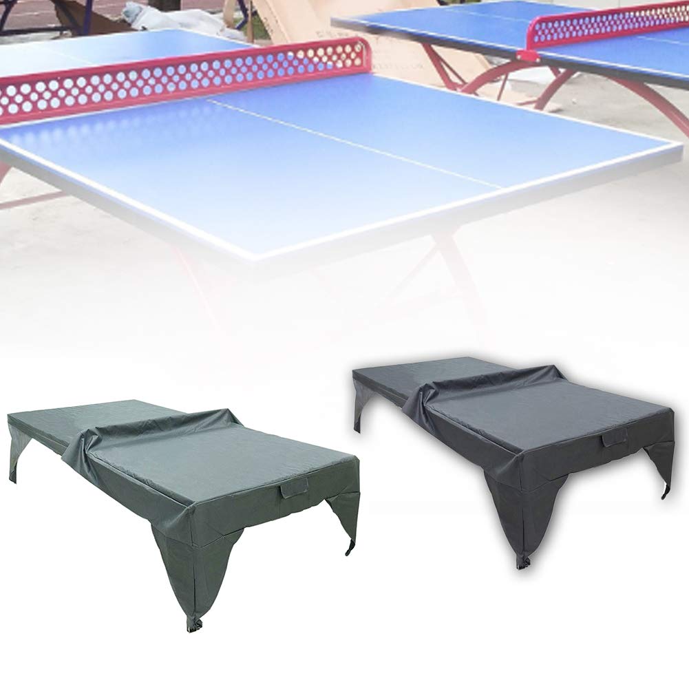 KOET P-ing Pong Table Cover β 280x153x73cm β with Buckle Strap - Classic Collection β Polyester Taffeta - Black/Grey