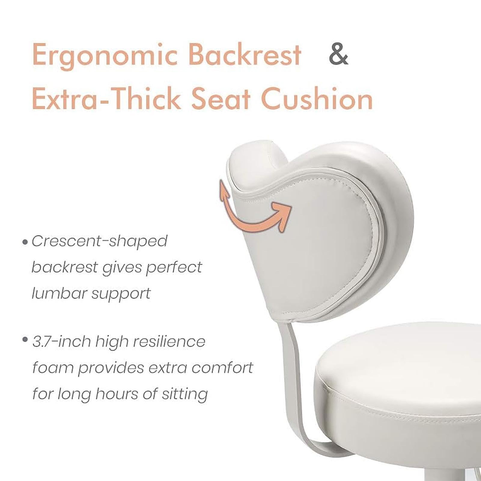 Traverse-Legged Chair with High Elastic Seat Cushion Yoga Meditation Chair with Lumbar Support and Adjustable Reclining Angle, Ergonomic Office Chair for Home & Office (Black)
