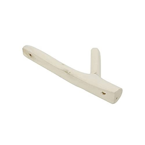 Tsnamay 2Pcs Real Wood Tree Branch Wall Hook, Farmhouse Rustic Decorative Wooden Without Bark Trunk Thickness 1cm-2cm with Screw