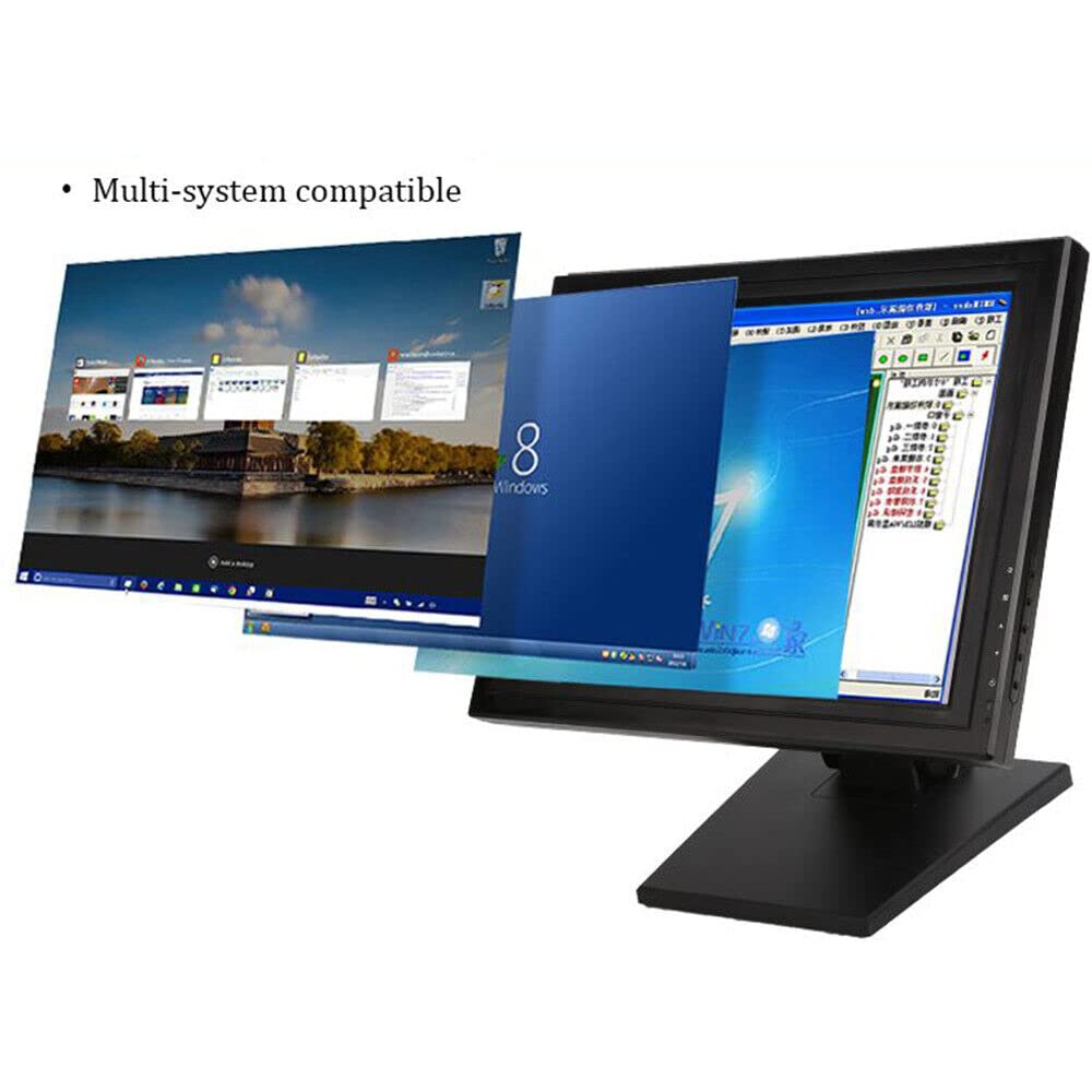 Sallurmose PanDair 15''Touch Screen LCD Monitor Display Resolution for PC POS Bar Gym Restaurant Cash Register Retail