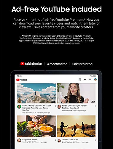 SAMSUNG Galaxy Tab S7 Wi-Fi, Mystic Black - 512GB (Renewed)