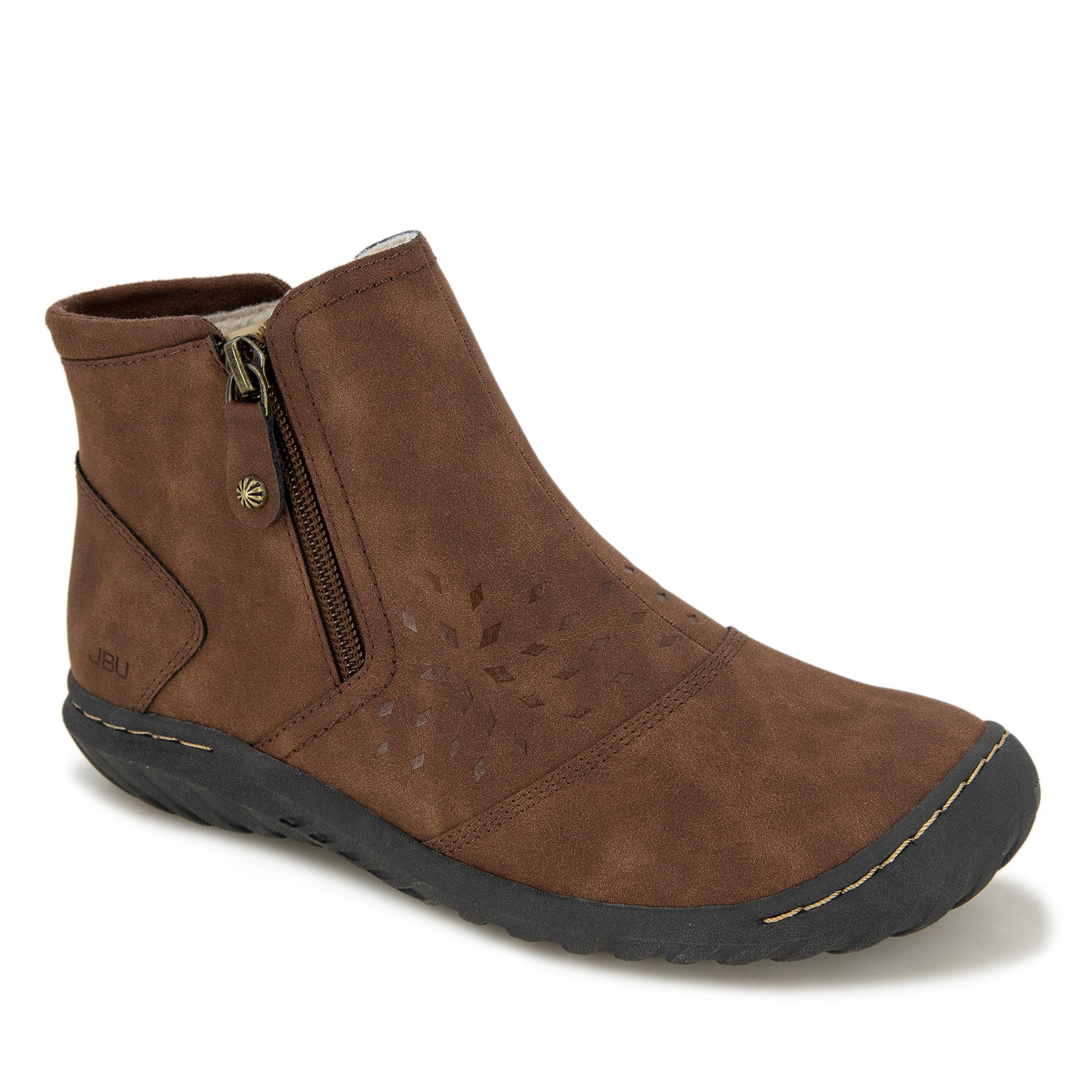 JBU by Jambu Women's Polaris WATEREPROOF Ankle Boot, Brown, 9
