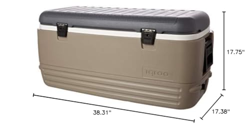 Igloo Sportsman 120Qt Rugged Ice Retention Cooler, sandstone