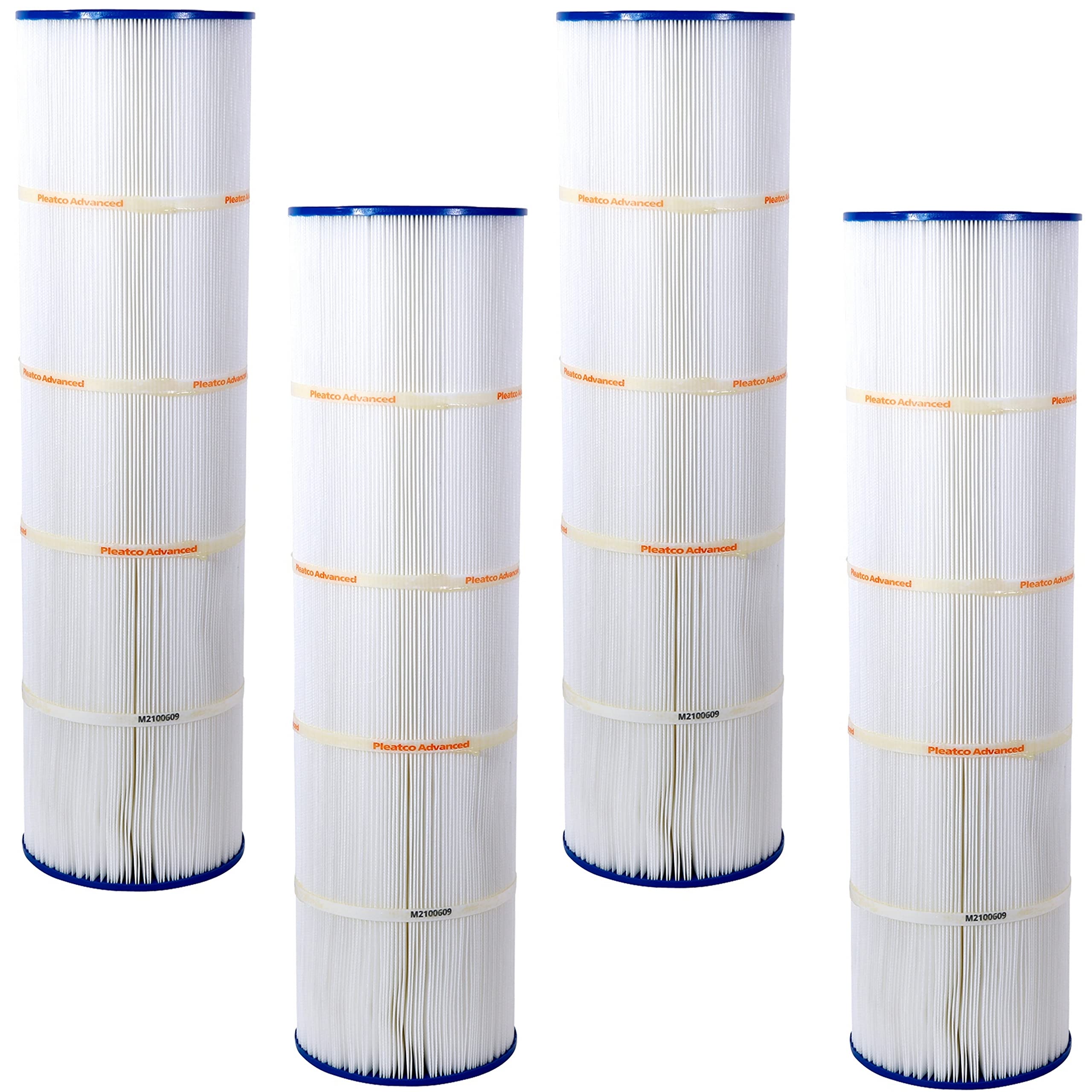 Pleatco PCC105-PAK4-EC Pool Filter Cartridge Replacement for Unicel: C-7471-4, Filbur: FC-6470, OEM Part Numbers: 817-0131, 178584, R173476, White