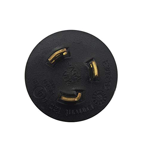 RV 30 AMP 3-Prong Generator Adapter Converter, Nema L5-30P Male to TT-30R Female 30A/ 30A Generator Adapter, L5-30 AMP 3-Prong Plug to TT-30 30 AMP