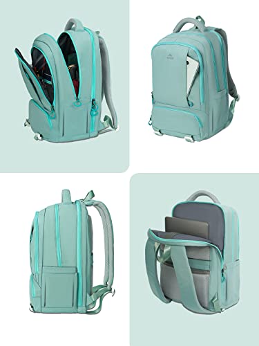 MATEIN 17 in Laptop Backpack & 15.6 inch Travel Laptop Backpack Women Lightweight TSA Computer Backpacks with Luggage Strap,Durable Work Gym School BookBag Carry on DayPack, Gift for Teacher N