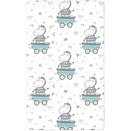 Star Themed Fitted Mini Crib Sheets,Portable Mini Crib Sheets Soft Toddler Mattress Sheet Fitted-Baby Sheet for Boys Girls,24β x38β,Multicolor