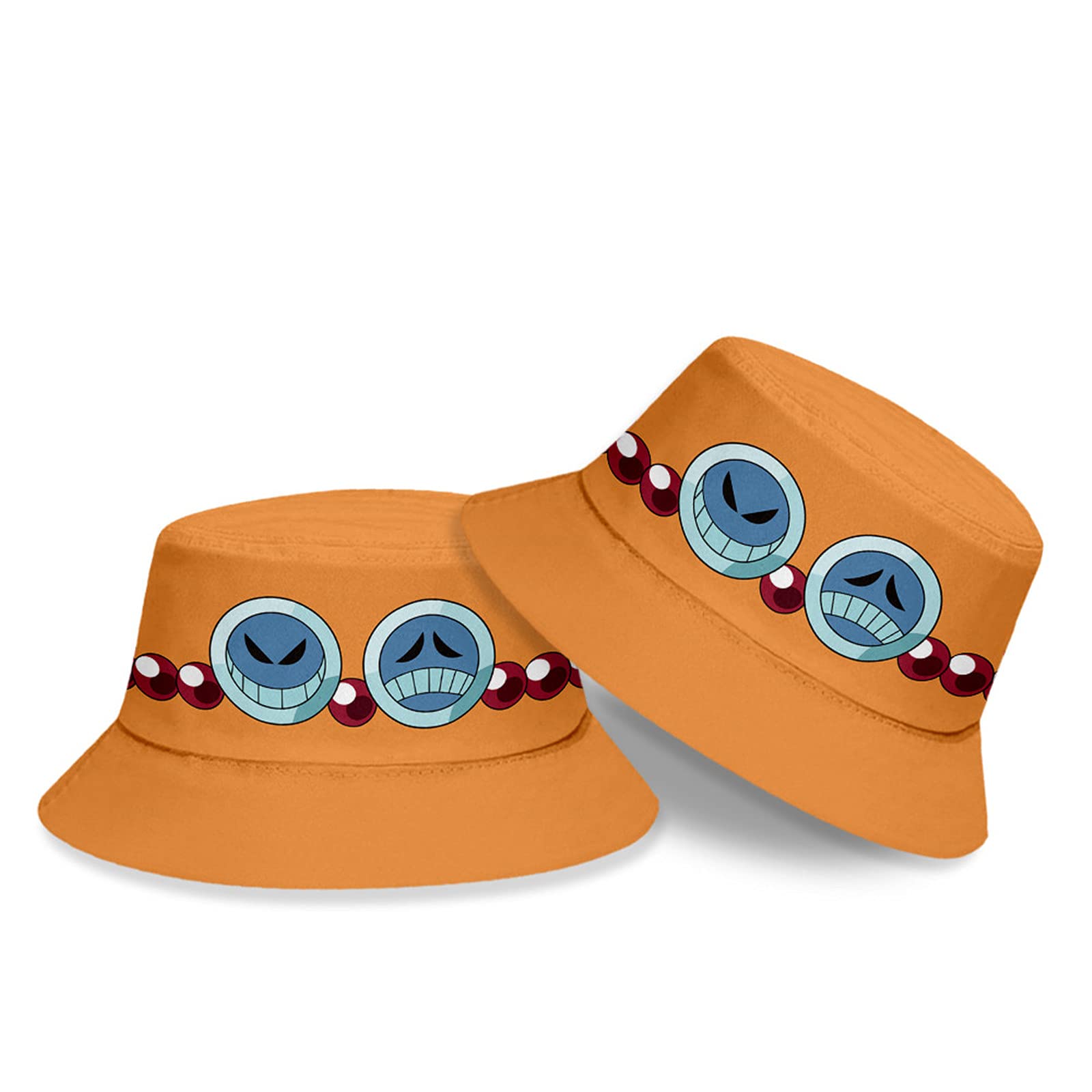 Pure Pang Anime Cosplay Fishman Hat Outdoor Sun Protection Cosplay Summer Bucket Hat for Mens Womens(Ace,OneSize)