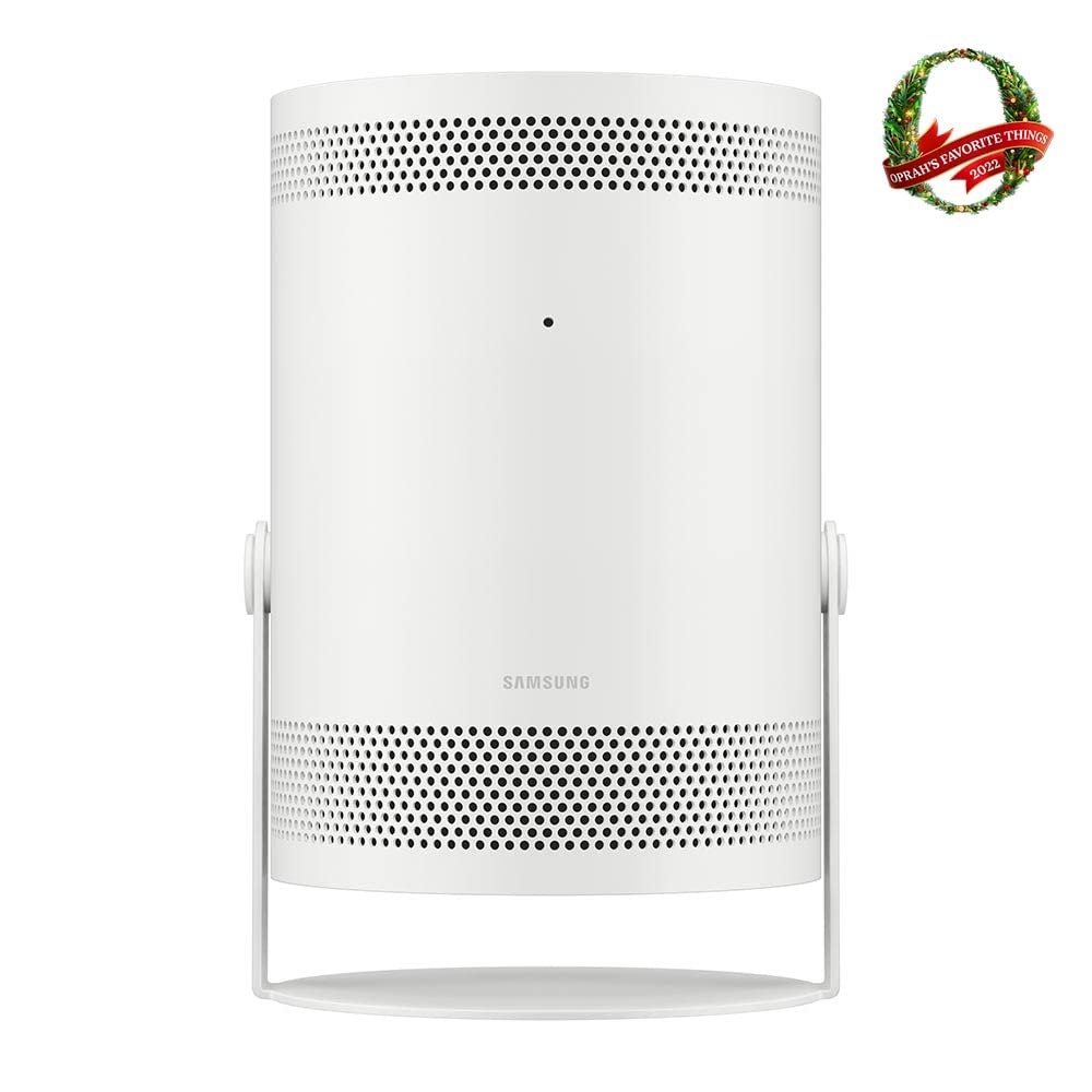 Samsung SP-LSP3BLAXZA 30"-100" HDR Freestyle Smart Portable Projector with a Samsung VG-FSA3BA The Freestyle Socket Adaptor for Freestyle Projector (2022)(USED)