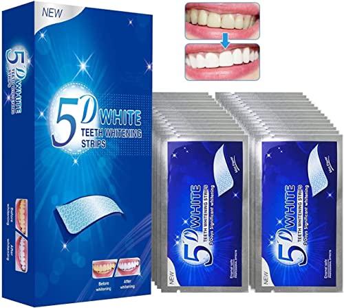 Teeth Whitening Strips, Non-Sensitive Teeth Whitening Kit 14 Sets Teeth Whitener for Tooth Whitening, Aids in The Removal of Smoking, Coffee, Soda, and Wine Stains