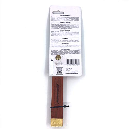 Swanson Tool Co TS149 9 inch Sliding T-Bevel with Brass Bound Hardwood Handle and Inches/Metric Marks (22 CM)