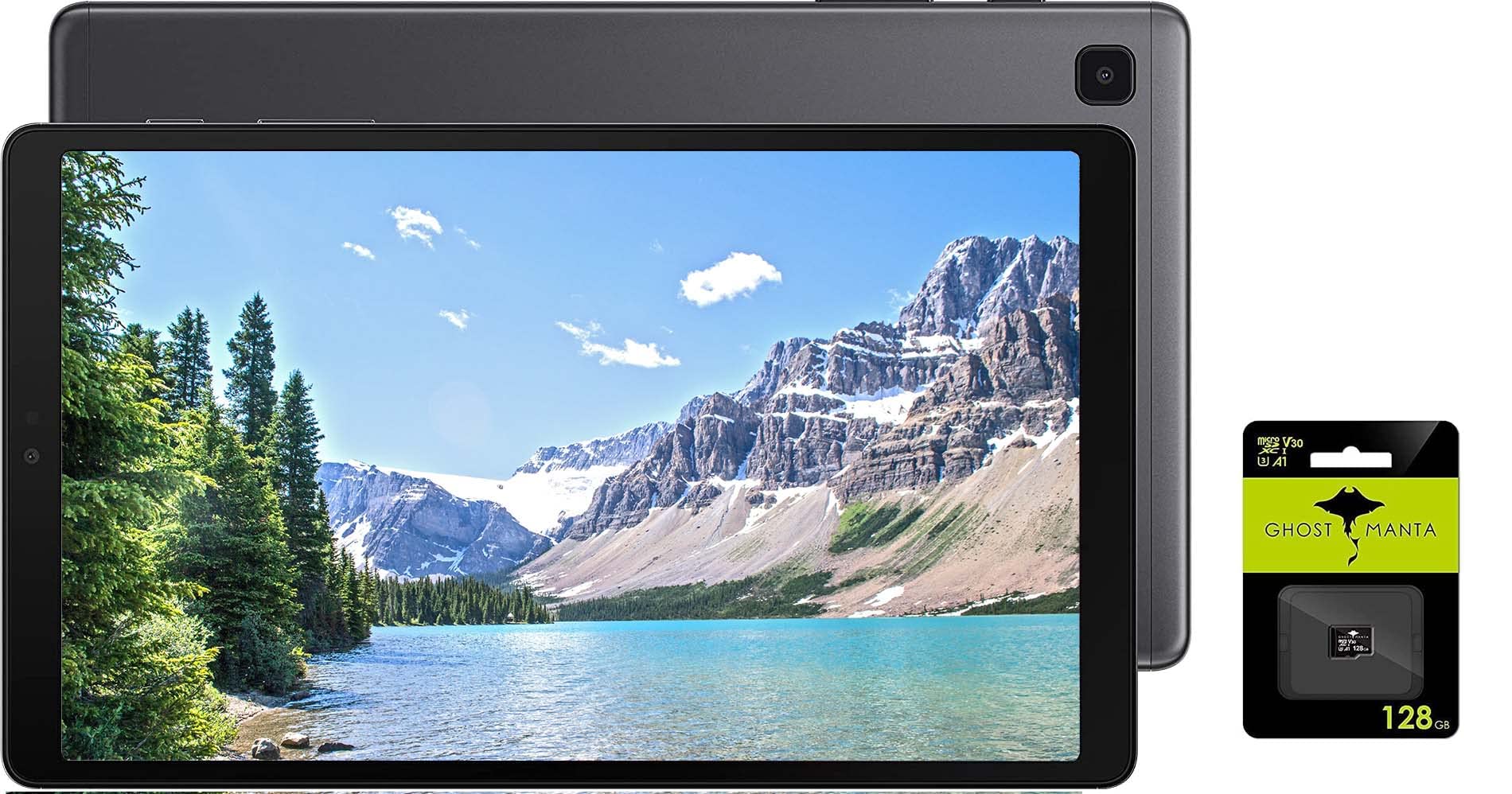 Samsung Galaxy Tab A7 Lite 8.7" 32GB WiFi Android Touchscreen Tablet w/Long Lasting Battery, Compact, Slim Design, Sturdy Metal Frame, Bluetooth, WiFi, US Verson Gray w/128GB Micro SD Card
