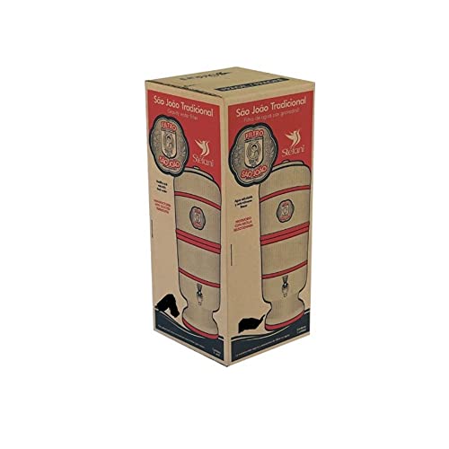 Stéfani São João Brazilian Clay Water Filter (4 L - 1 gal), Brown(22.205-4)