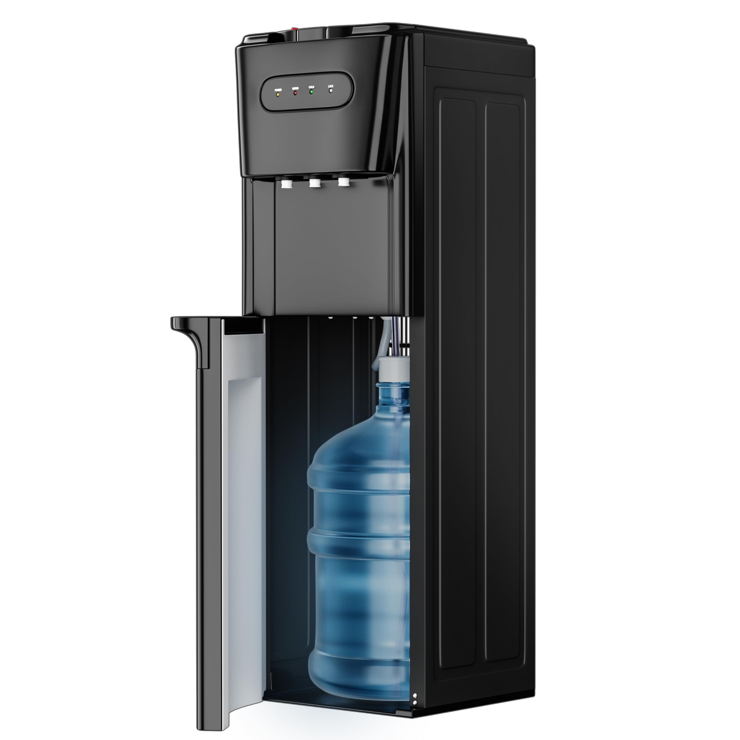 Urbansync Bottom Loading Water Cooler Dispenser for 5 Gallon Bottles, 3 Temperatures with Hot, Room & Cold Spouts, Home, Office, Living Room, Child Safety Lock, Convenience and Safety.