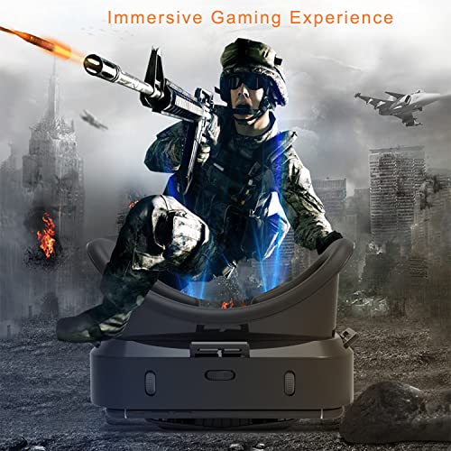 Thafikzi VR Headset Virtual Reality Glasses for Phones VR Gear 3D Glasses for Cell Phone, Virtual Reality Goggles for 3D Movies/ Games, Compatible with Android/ iOS Phones from 4.7 to 7 Inches