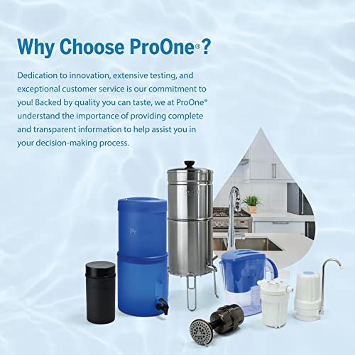 ProOne Pre-Sediment Replacement Filter for Dual ProMax Countertop and Under-Counter Systems, Independently Tested Proven to Reduce PFAS