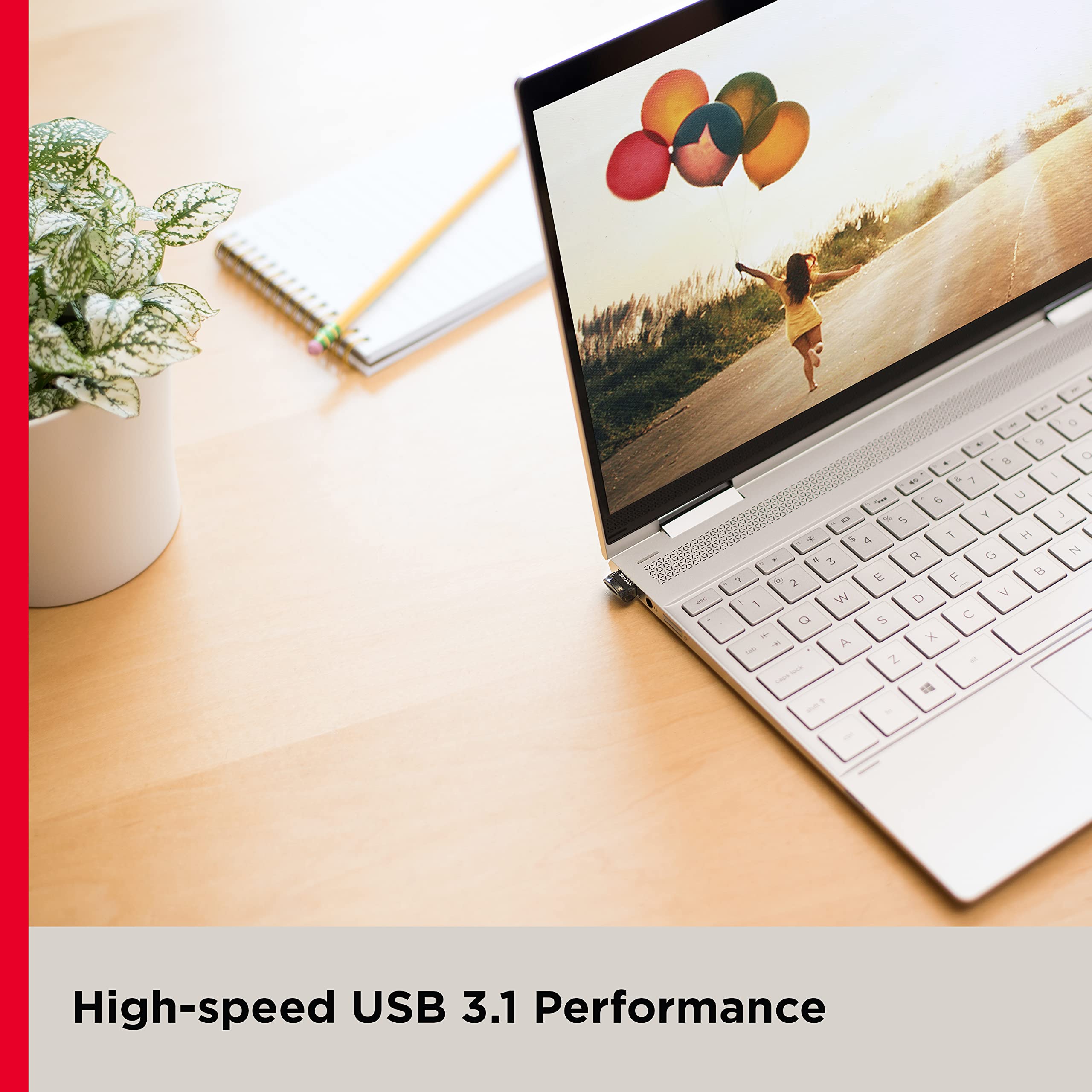SanDisk 256GB Ultra Fit USB 3.1 Flash Drive - SDCZ430-256G-G46 & MobileMate USB 3.0 microSD Card Reader- SDDR-B531-GN6NN