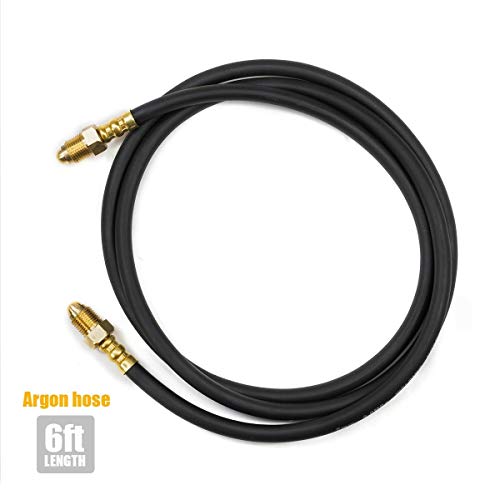 STKUSA Stark Argon Flowmeters Regulator Welding CGA-580 Miller Lincoln CO2 Argon Regulator with Gas Hose TIG Welder,Black/Gold (55091)
