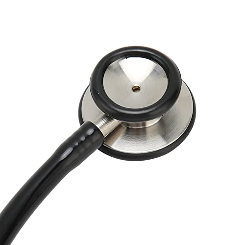 Stethoscope, Professional Clear Transmission Soft Ear Plugs Fetal Heart Stethoscope Dual Head Stainless Steel for Nurses for Clinic