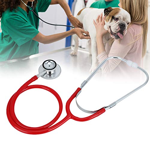 Stethoscope, Universal Dual Head Stethoscope, 2 Set Dual Head Stethoscope for Adults Children Suitable for Doctors, Nursing Students and Home Use Health Care Device(Red)