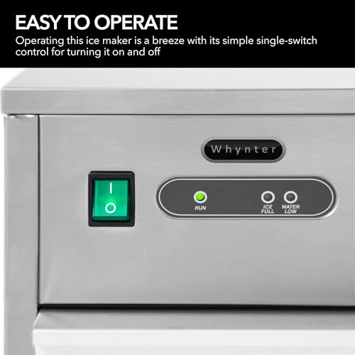 Whynter FIM-450HS Freestanding Maker-44lb Capacity Ice Makers, One Size, Silver