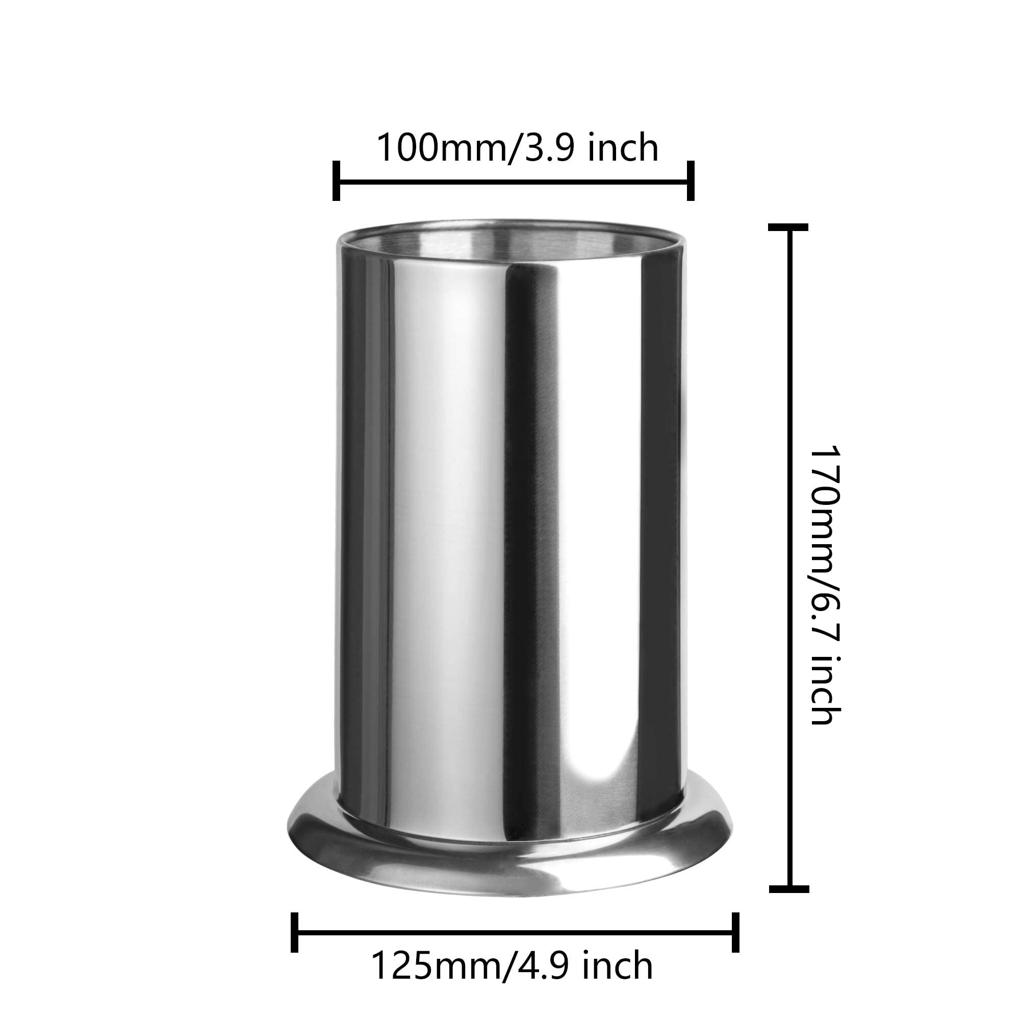 MyLifeUNIT Straw Holder for Counter, Stainless Steel Coffee Stirrers Holder 6.7" x 4.9"(2 pack)