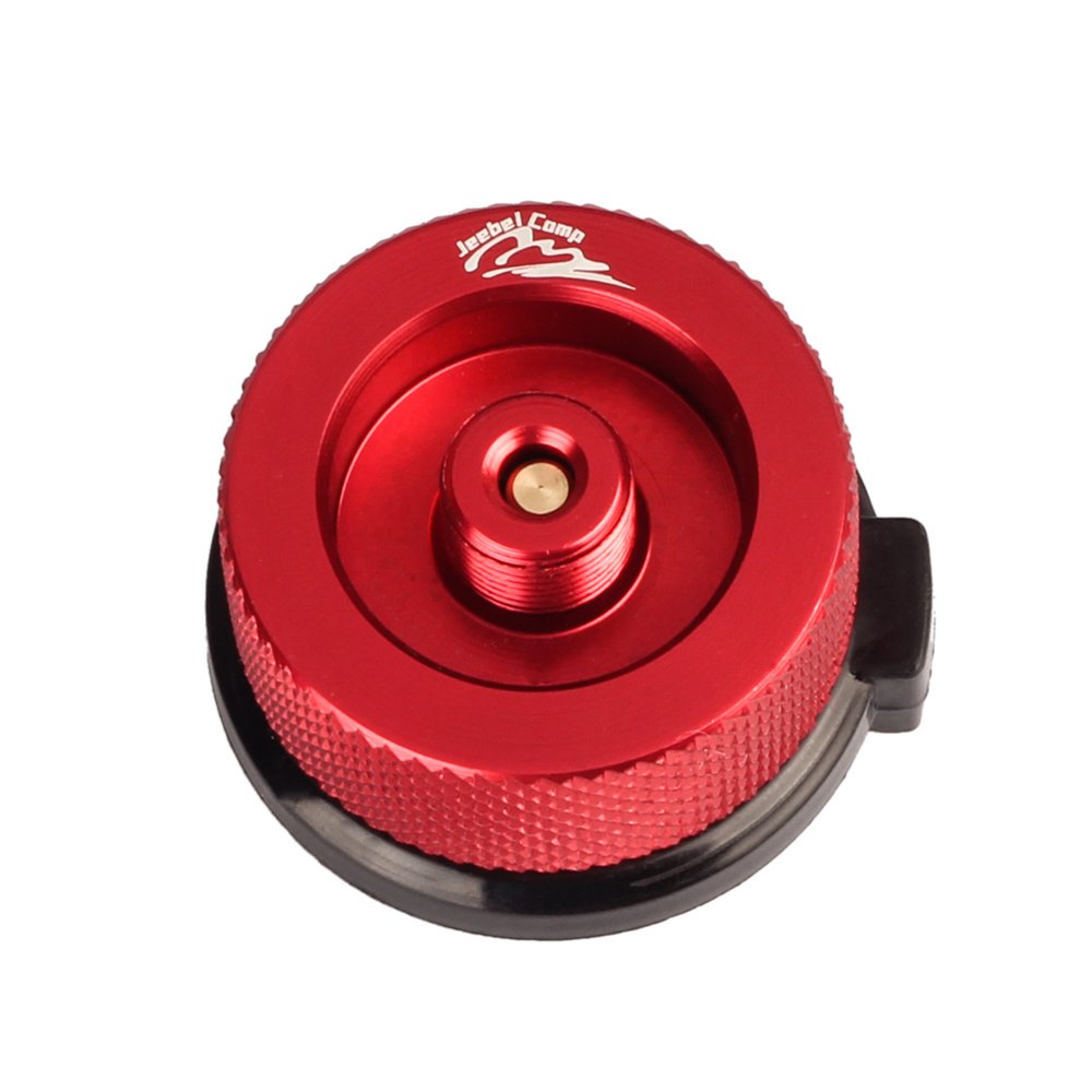 Jeebel Camp Gas Converter,for Butane Canister to Screw Gas Cartridge/Lindal Type Valve Adapter