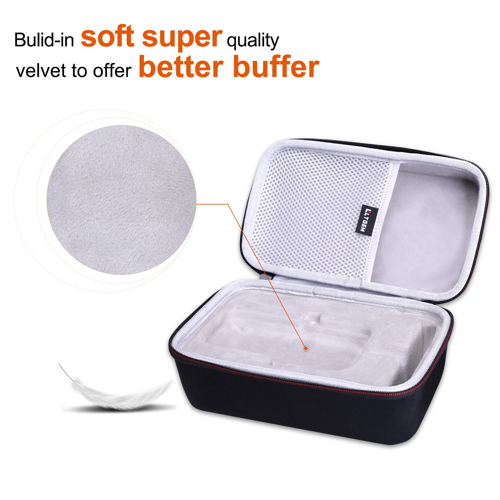 L LTGEM Hard Carrying Case for Elgato Wave: 3–USB Condenser Microphone and Digital Mixer-Storage Protective Bag