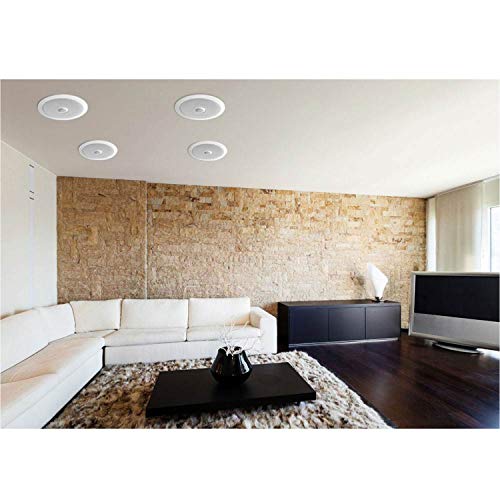 Pyle PDIC60 6.5 Inch 250 Watt 2 Way in Wall/Ceiling Home Speaker System (4 Pair)