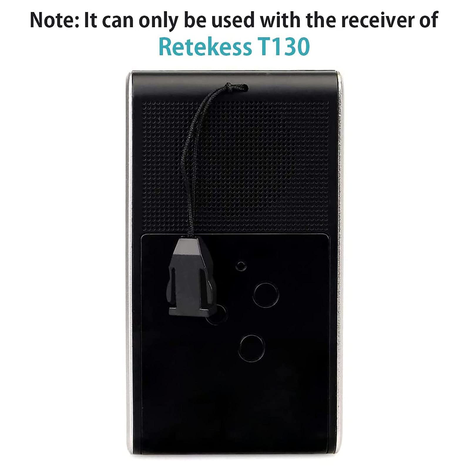 Retekess Case of 2 Transmitter 15 Receivers, T130 Wireless Tour Guide Transmitter with Lavalier Microphone, Simultaneous Interpreting for Training, Teaching, Factory