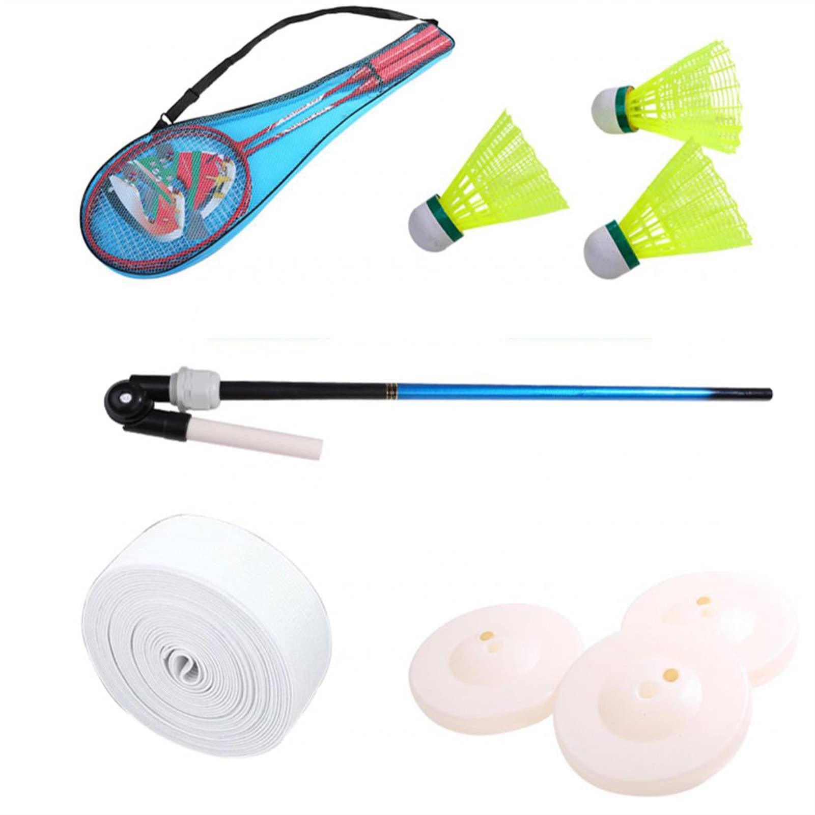 LUYIYI Badminton Training Device Singles Practice Fitness Sparring Training Device Swing Ball Power Trainer