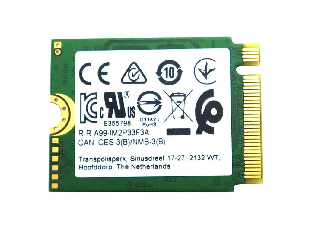 Solid State Drive YX886 0YX886 CN-0YX886 Compatible Replacement Spare Part for A-Data IM2P33F3A-256G2 256GB M.2 2230 NVMe PCIe Gen3 x4 SSD