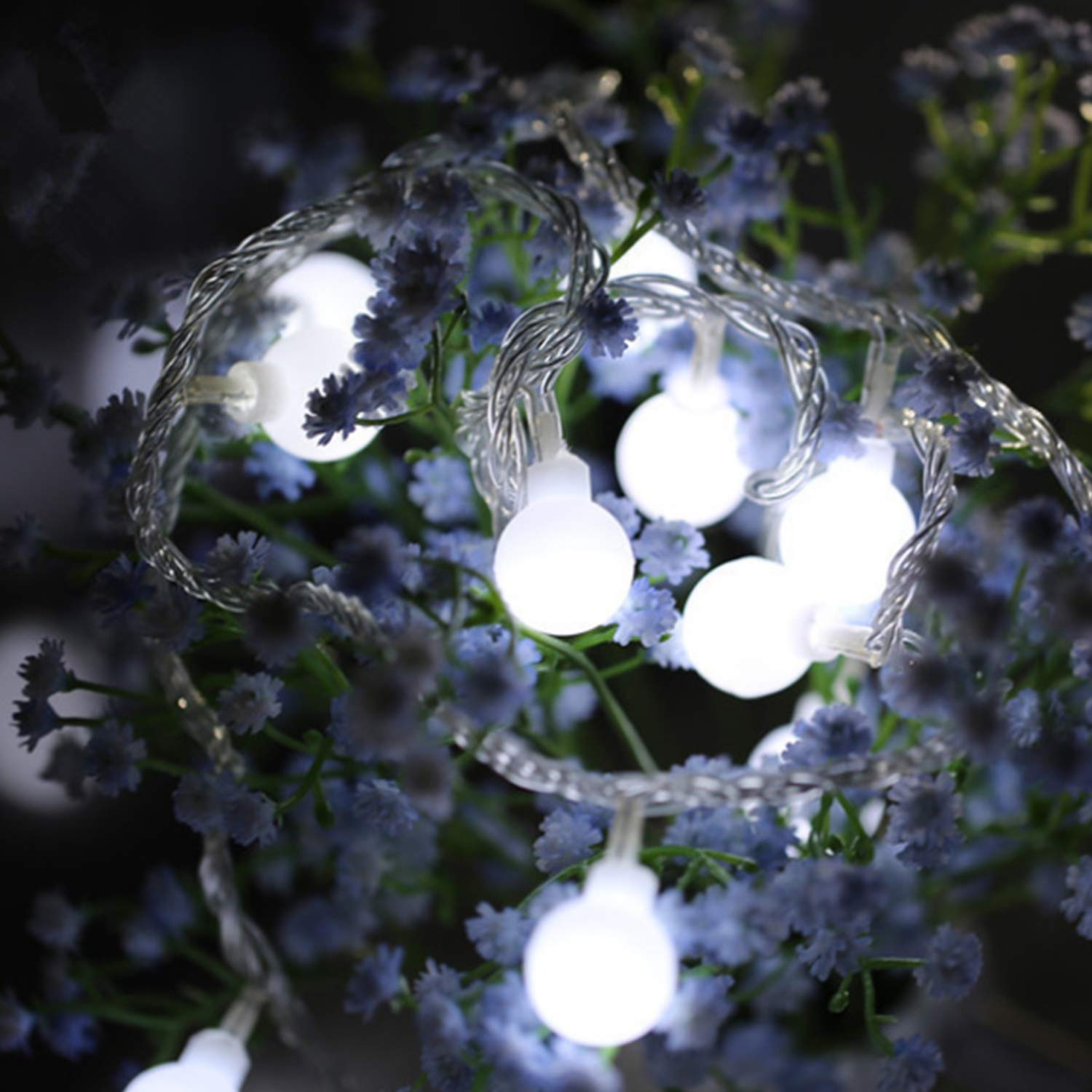 Koxly 49 Ft 100 LED Globe String Lights Decorative Lighting Strings Plug in Fairy Lights with Remote Control for Indoor and Outdoor Bedroom Christmas Party