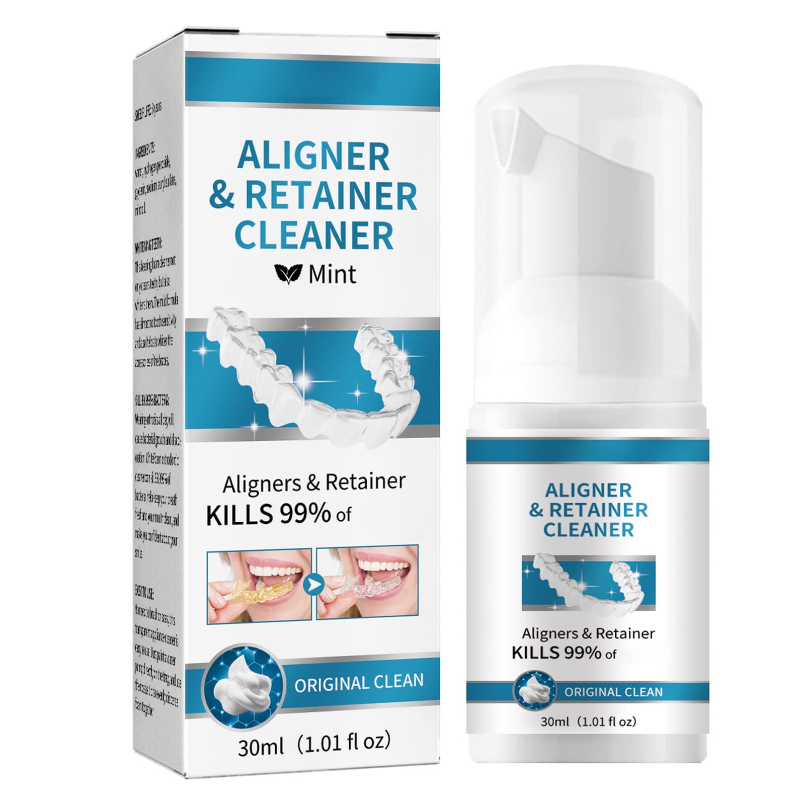 to Faced Denture Cleaner Oral Cleaning Care Fresh Breath Removing Stains Whitening Dentures Cleaning Teeth Whitening Teeth 30ml Wedding Lip Balm (Pink-A, One Size)