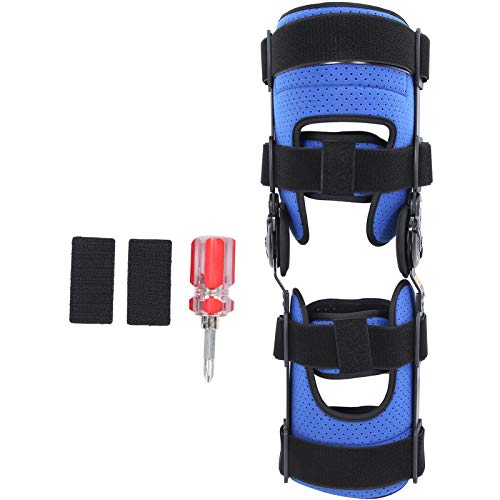 Leg Brace, Adjustable Knee Brace Knee Joint Meniscus Support Adjustable C‑shaped Support for Leg Injury for Deformity Correction(S, Left leg)