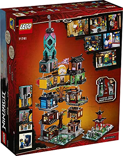 LEGO NINJAGO NINJAGO City Gardens 71741 Building Kit; Ninja House Playset Featuring 19 Minifigures, New 2021 (5,685 Pieces), Multicolor