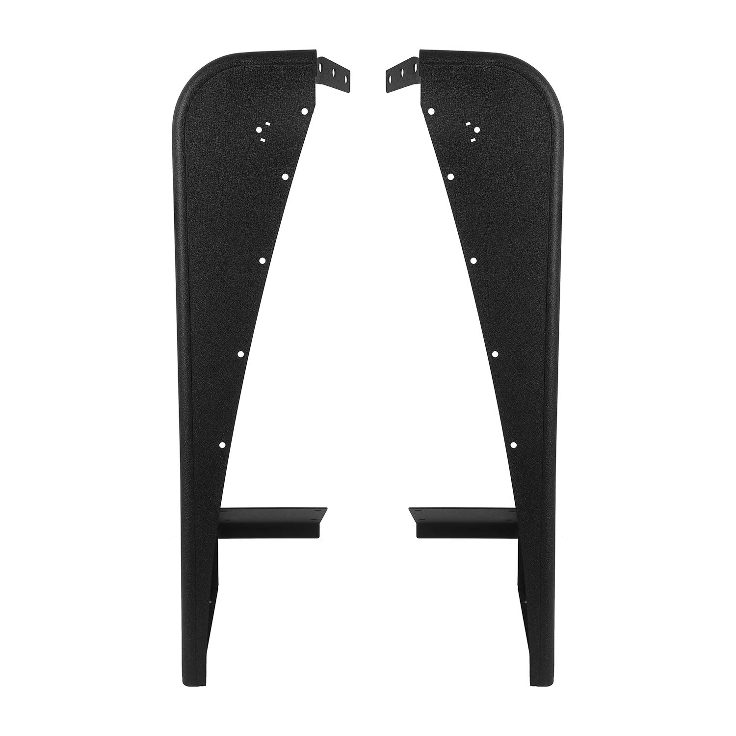 Hooke Road Wrangler TJ Front Flat Fender Flares Steel Armor Wheel Cover Guards for 1997-2006 Jeep Wrangler TJ & Unlimited (2PCS)