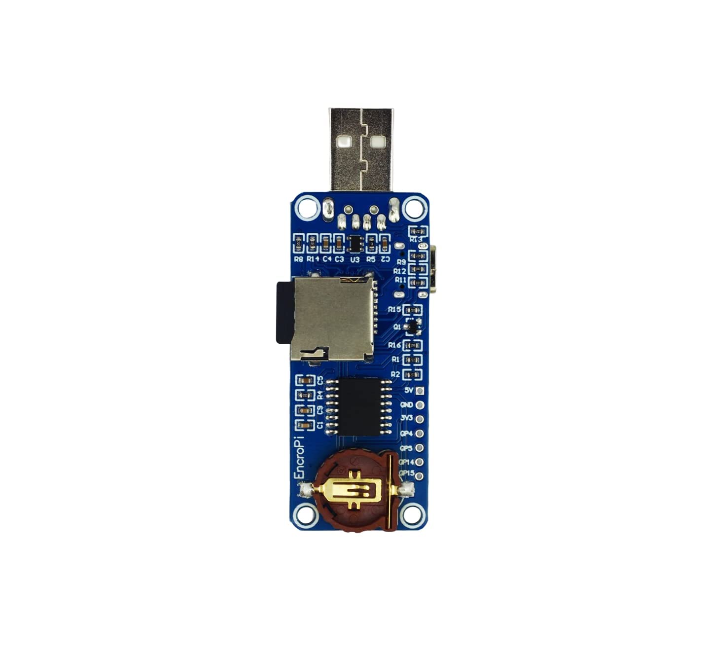 sb components EncroPi: RP2040 based USB RTC Stick with DS3231 Module, Helps to Read, Store and Encrypt The Data