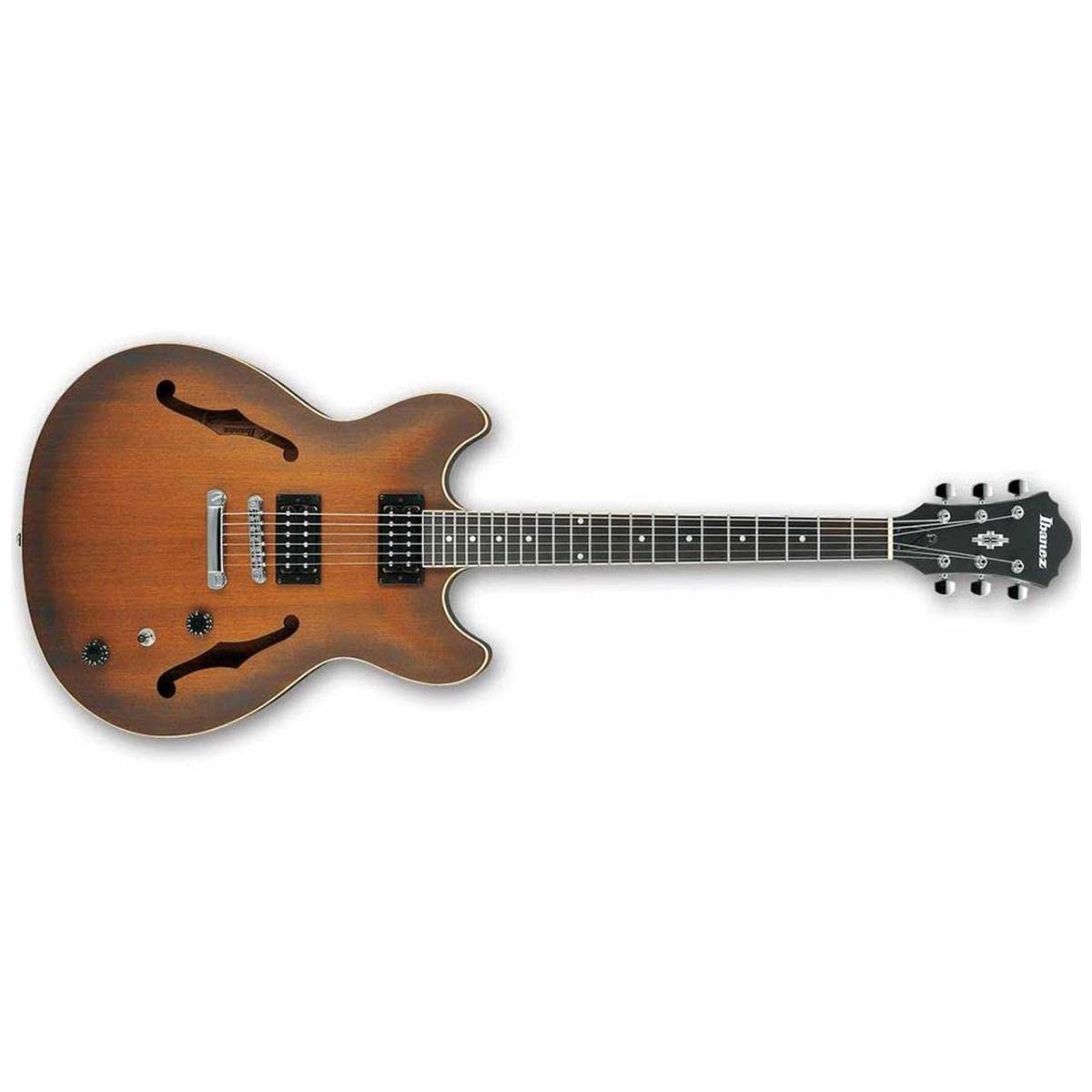 Ibanez AS53TF Electric Guitar, Trans Finish Brown