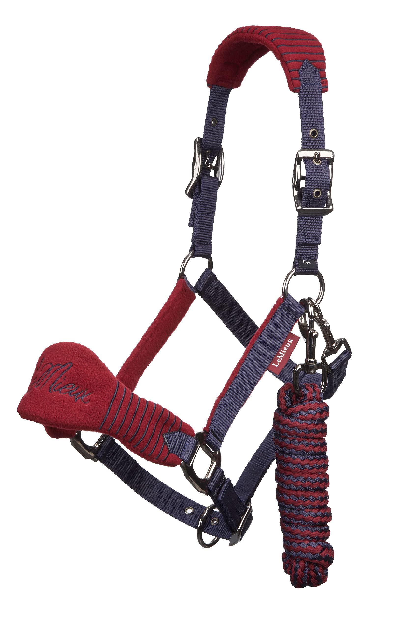 Lemieux Vogue Fleece Headcollar & Rope Royal Blue Extra-Full
