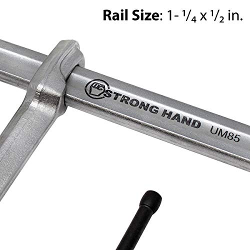 Strong Hand Tools UM125-C3 Regular Duty Bar Clamp, 12-1/2" Capcaity, 2400 LBS Clamping Pressure, 5-1/2" Throat Depth