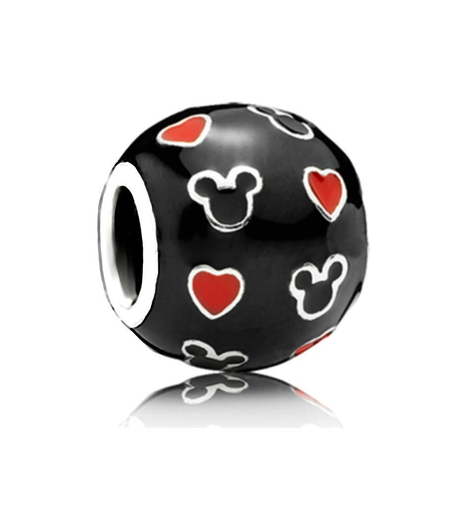 LaBenie Mouse and Hearts Charm Bead
